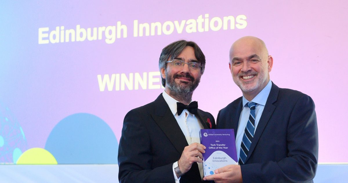 Edinburgh Innovations | Edinburgh Innovations named Tech Transfer…